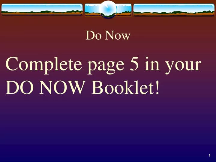 PPT - Do Now PowerPoint Presentation, free download - ID:4168677