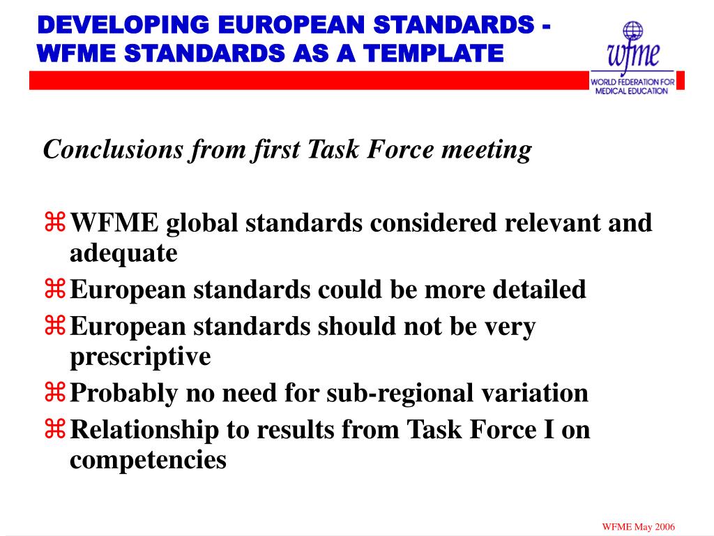 PPT - WFME WORLD FEDERATION FOR MEDICAL EDUCATION PowerPoint ...