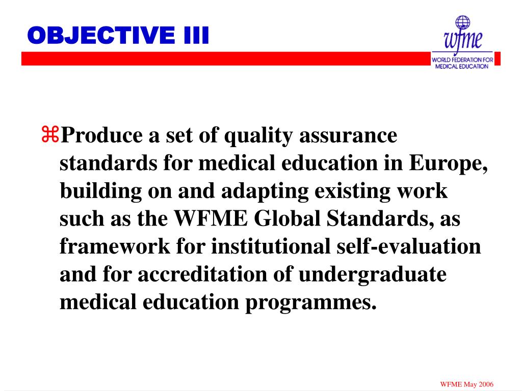 PPT - WFME WORLD FEDERATION FOR MEDICAL EDUCATION PowerPoint ...