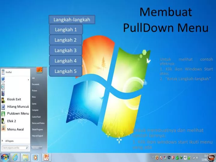PPT - Membuat PullDown Menu PowerPoint Presentation, free download - ID:4172705