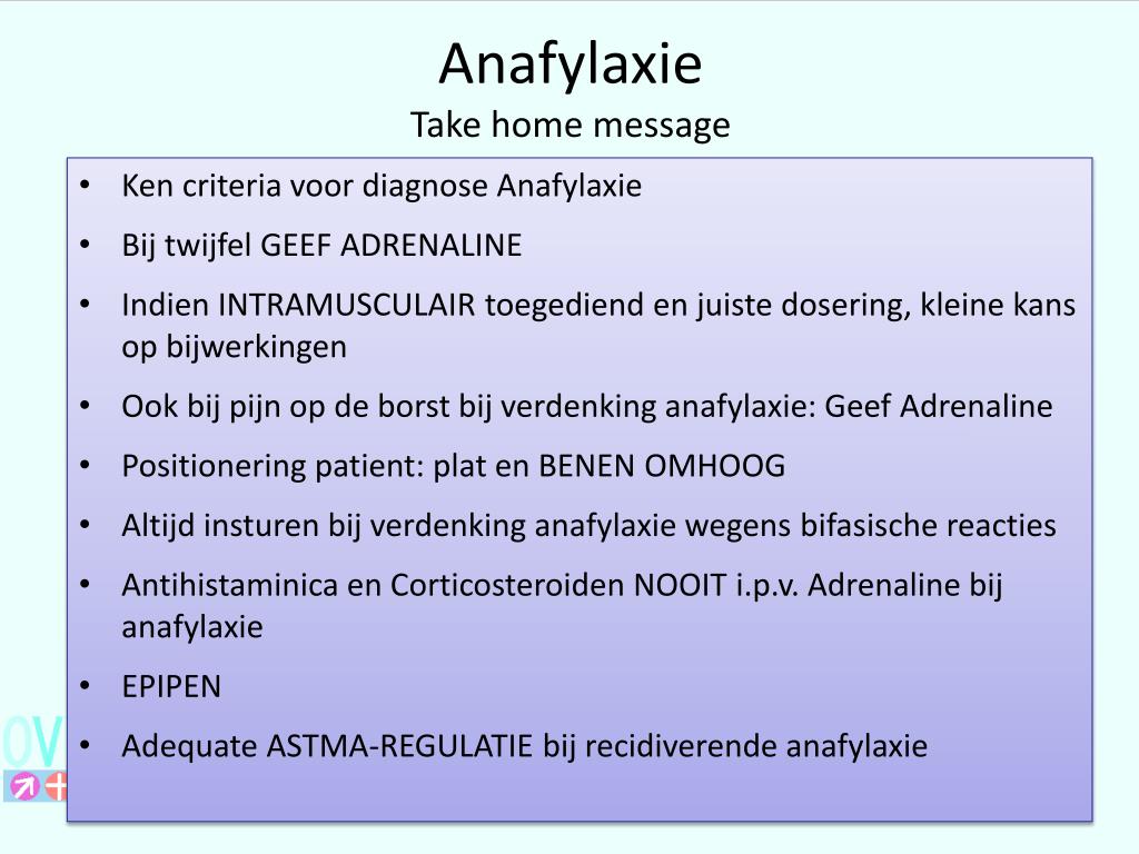 PPT - Anafylaxie en gezwollen lippen, ook adrenaline voor de huisarts ...
