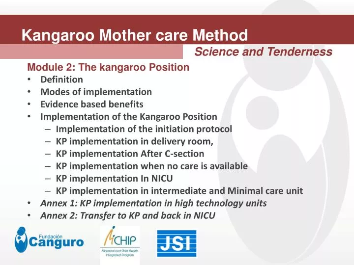 PPT - Kangaroo Mother care Method Science and Tenderness PowerPoint ...