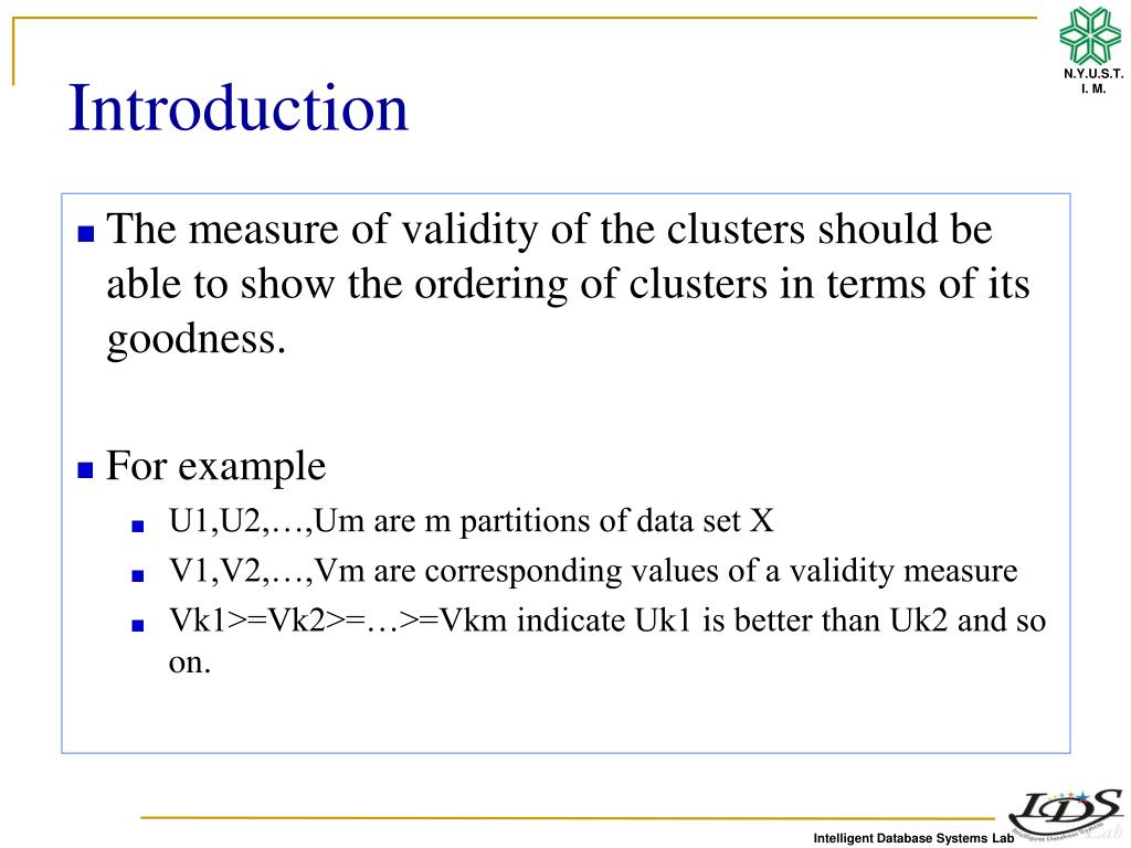 Ppt Performance Evaluation Of Some Clustering Algorithms And Validity Indices Powerpoint