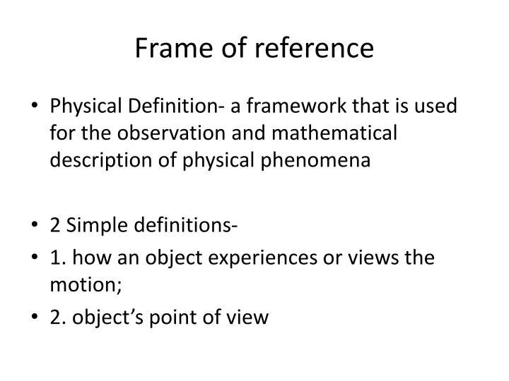 Inertial Frames Of Reference Definition And Exle Infoupdate
