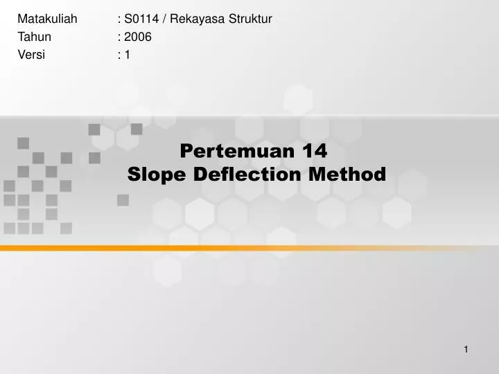 PPT - Pertemuan 14 Slope Deflection Method PowerPoint Presentation ...