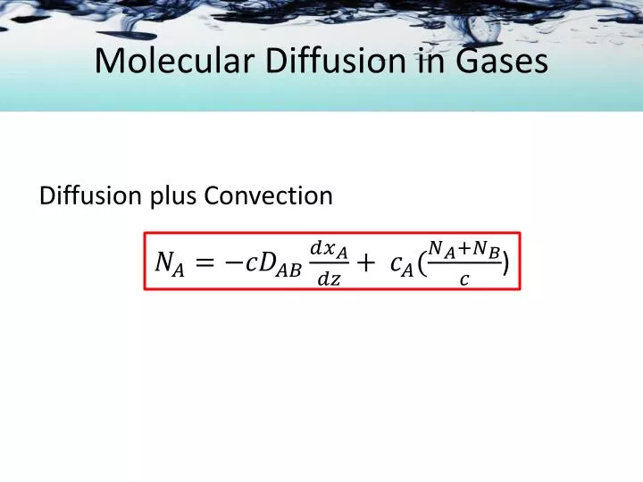 PPT - Molecular Diffusion in Gases PowerPoint Presentation, free ...