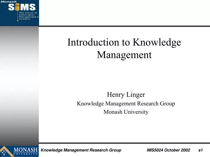 PPT - Introduction to Knowledge Management PowerPoint Presentation ... PPT - Introduction to Knowledge Management PowerPoint Presentation ...