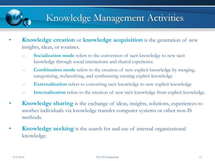 PPT - Management Information Systems Chapter 11: Knowledge Management ...