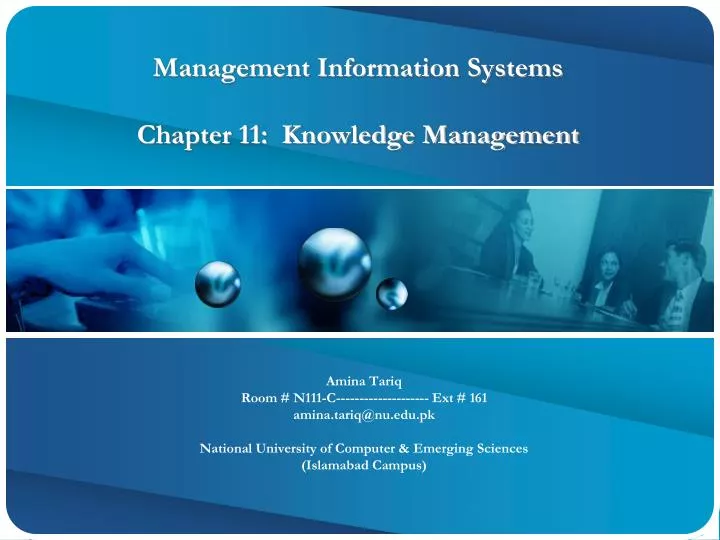 PPT - Management Information Systems Chapter 11: Knowledge Management ... PPT - Management Information Systems Chapter 11: Knowledge Management ...