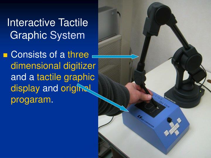 PPT - Practical Use of Interactive Tactile Graphic Display System at a ...