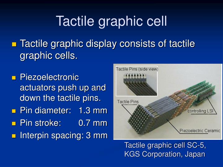 PPT - Practical Use of Interactive Tactile Graphic Display System at a ...