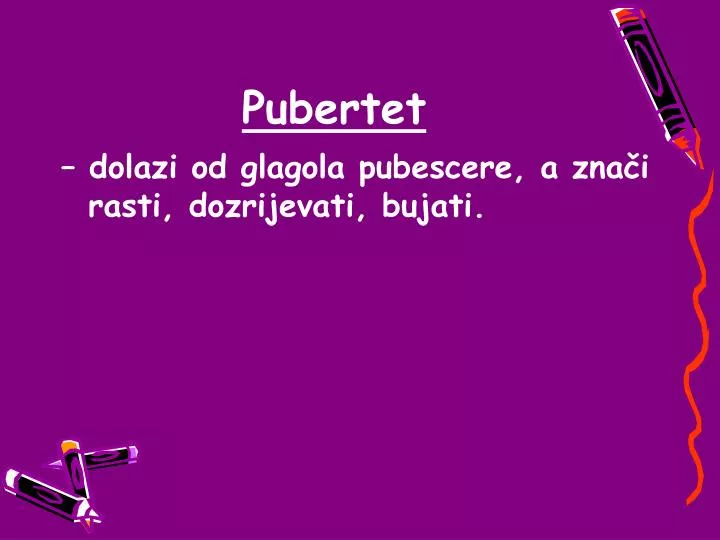 PPT - Pubertet PowerPoint Presentation, free download - ID:4179307
