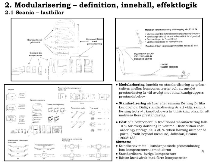PPT - Modularisering Vad kan det vara Vilka effekter Är det strategiskt ...