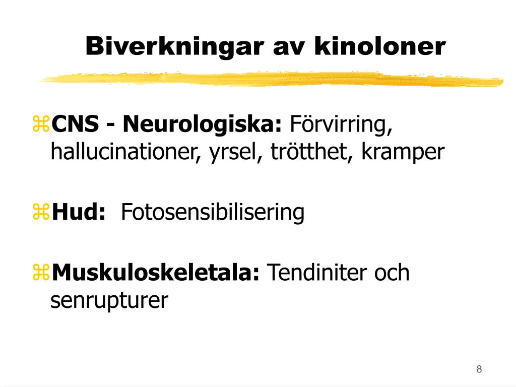 PPT - Biverkningar och interaktioner av antibiotika hos äldre ...