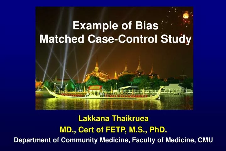 PPT Example Of Bias Matched Case Control Study PowerPoint 
