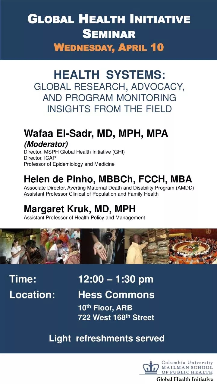 PPT - Global Health Initiative PowerPoint Presentation, free download ...