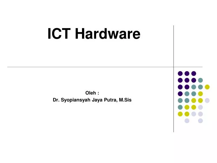 PPT - ICT Hardware PowerPoint Presentation, free download - ID:4182934