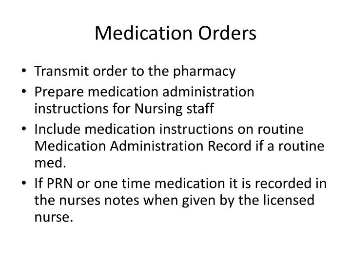 PPT - Transcribing Physician’s Orders PowerPoint Presentation - ID:4183386