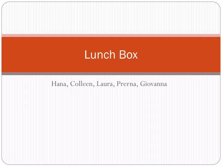PPT - Lunch Box PowerPoint Presentation, free download - ID:4183861