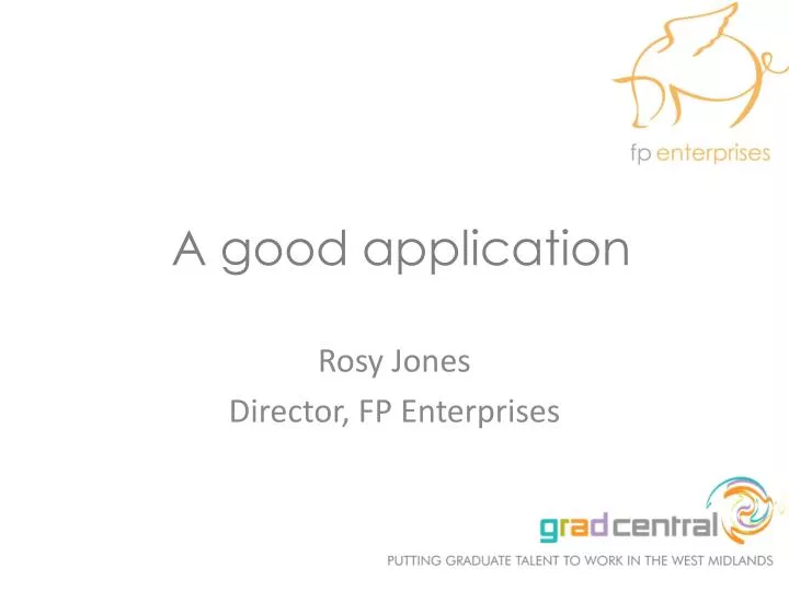 PPT - A good application PowerPoint Presentation, free download - ID ...