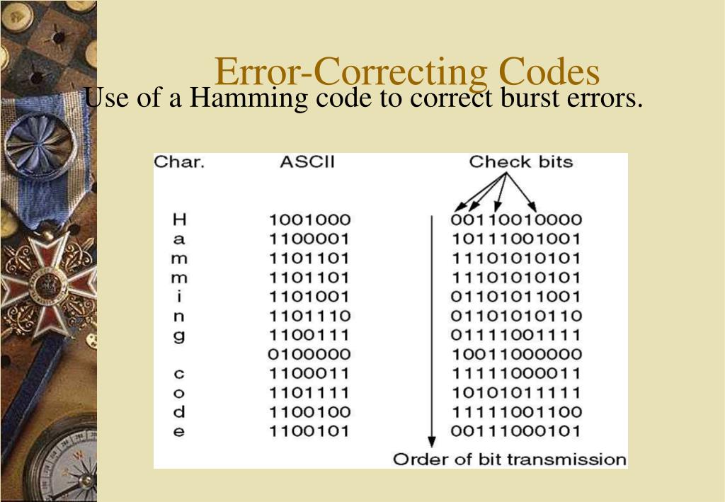 PPT Error Correcting Codes PowerPoint Presentation Free Download 