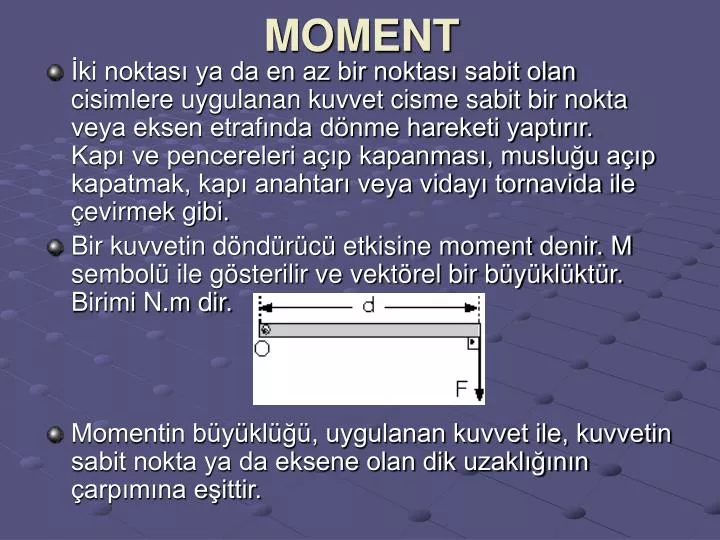 PPT - MOMENT PowerPoint Presentation, free download - ID:4185090