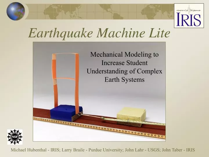 PPT - Earthquake Machine Lite PowerPoint Presentation, free download ...