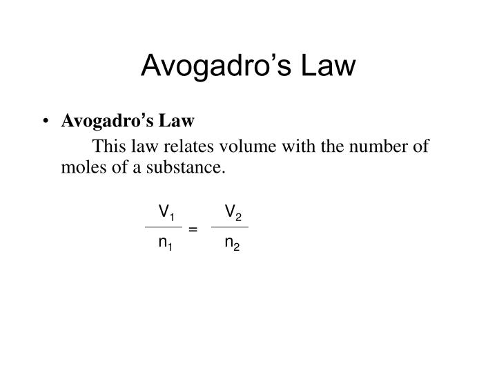 PPT - Combined Gas Law Avogadro’s Law PowerPoint Presentation - ID:4186516