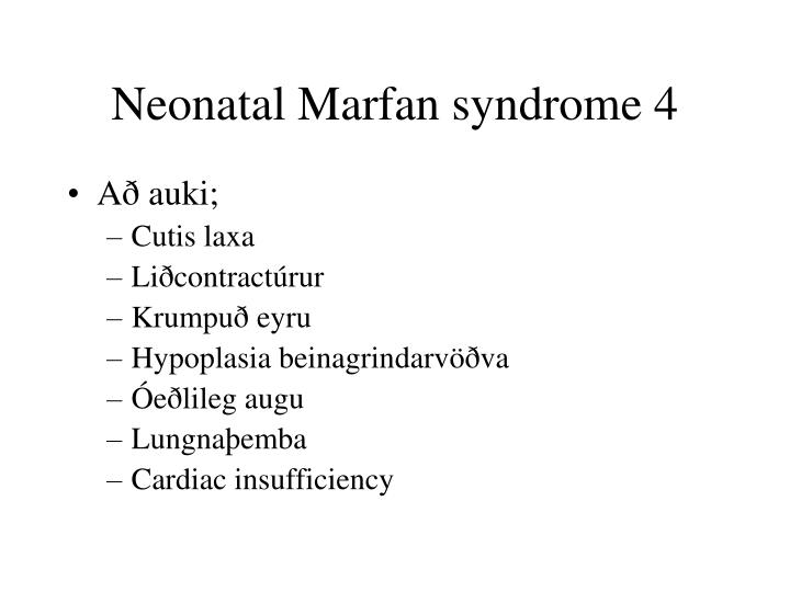 PPT - Marfan syndrome (MFS) PowerPoint Presentation - ID:4186574