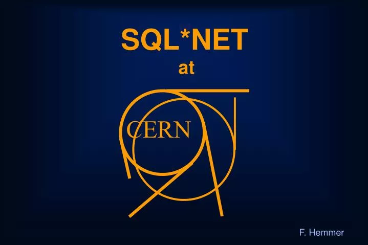 PPT - SQL*NET PowerPoint Presentation, free download - ID:4186987