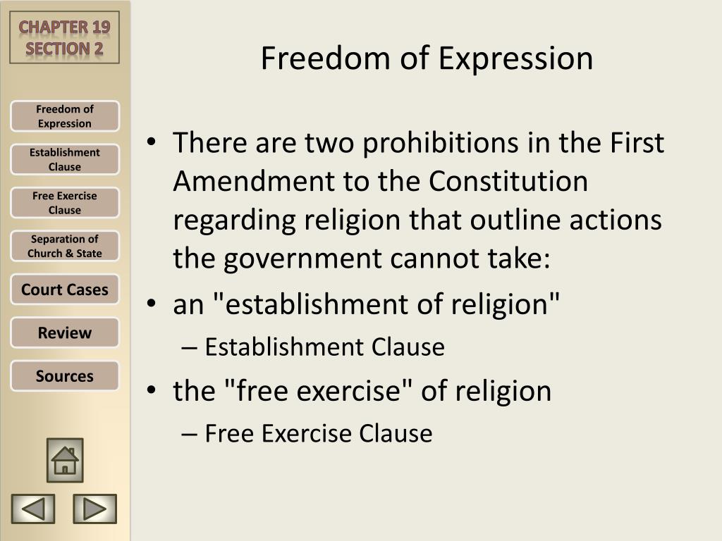 Ppt Chapter 19 Civil Liberties First Amendment Freedoms Powerpoint