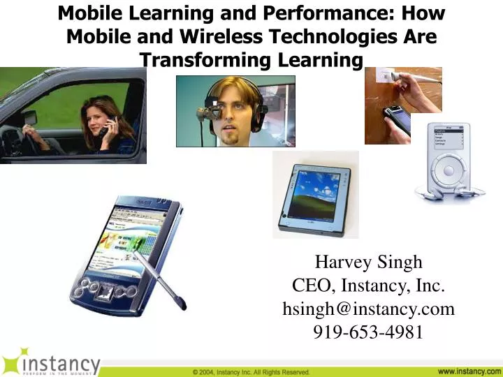 PPT - Mobile Learning and Performance: How Mobile and Wireless ...