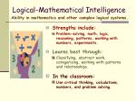 PPT - The multiple intelligences: PowerPoint Presentation - ID:4188666