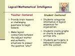PPT - The multiple intelligences: PowerPoint Presentation - ID:4188666