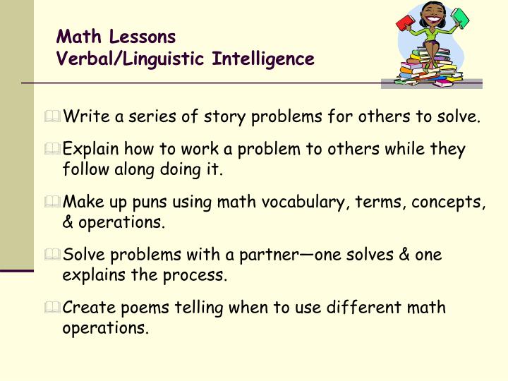 PPT - The multiple intelligences: PowerPoint Presentation - ID:4188666