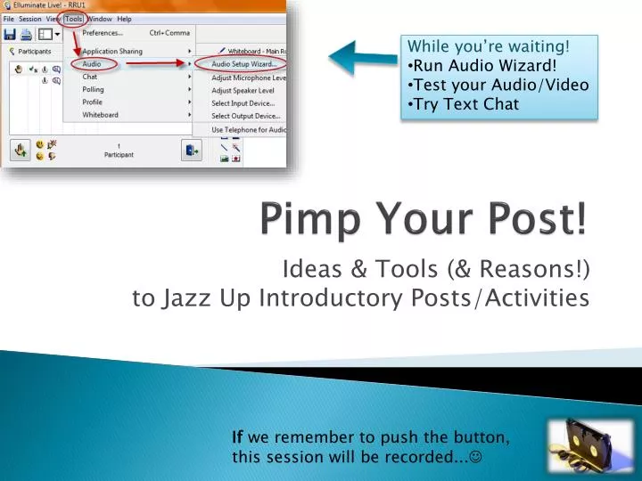 PPT - Pimp Your Post! PowerPoint Presentation, free download - ID:4189033