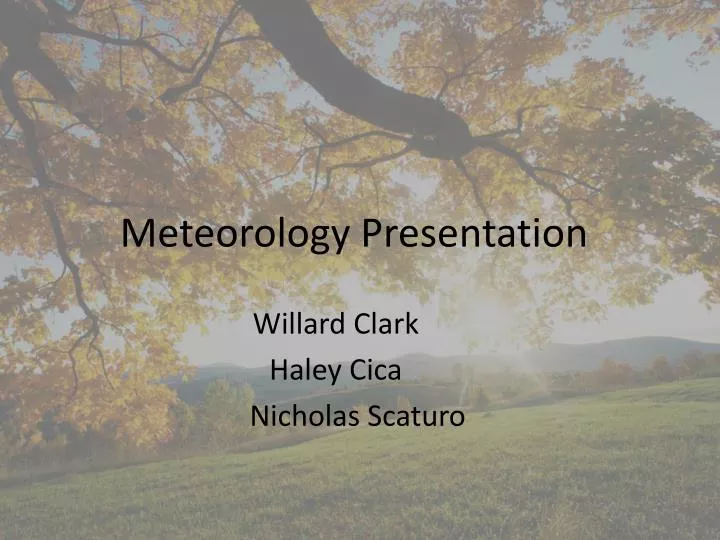 PPT - Meteorology Presentation PowerPoint Presentation, free download ...