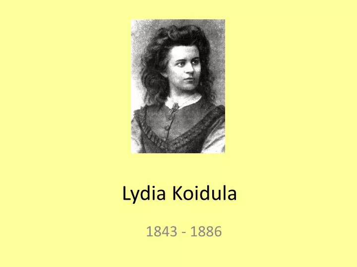 Lydia Koidula Wikipedia