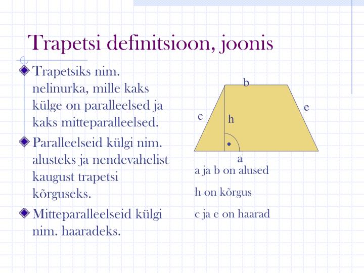 PPT - TRAPETS PowerPoint Presentation - ID:4190302