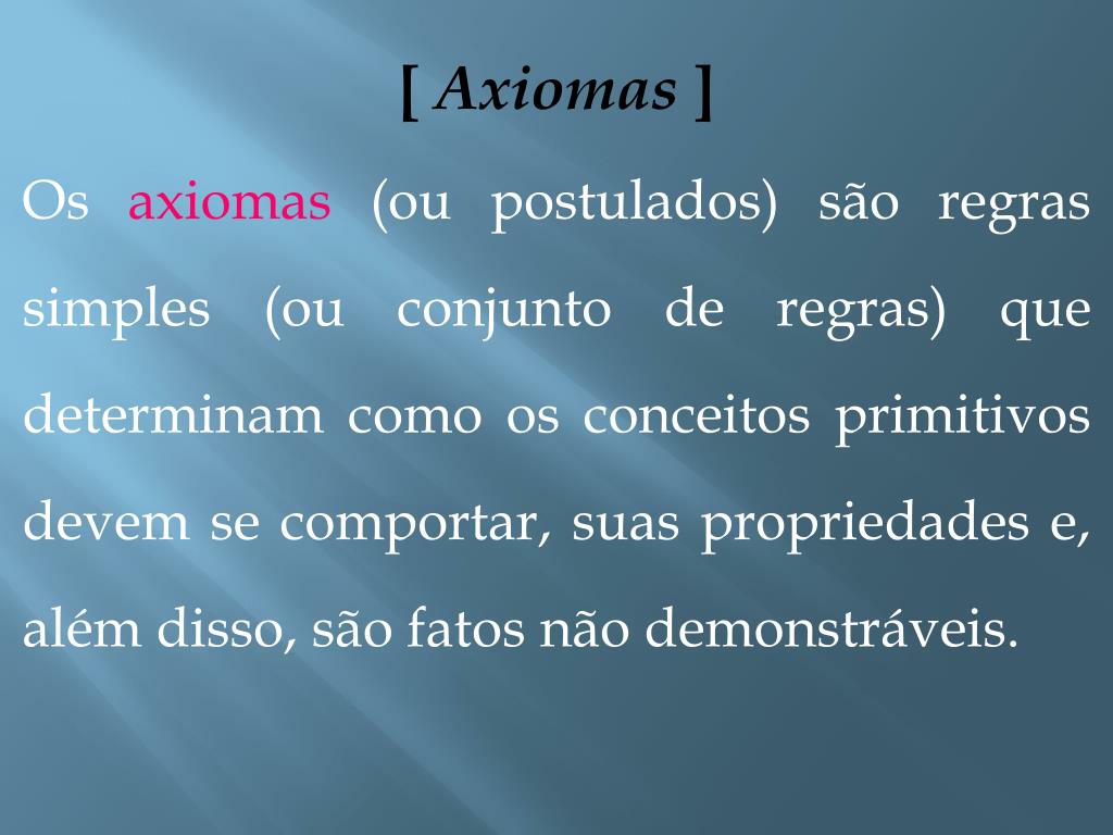 Ppt T E M A Geometria AxiomÁtica Segmentos De Reta Powerpoint