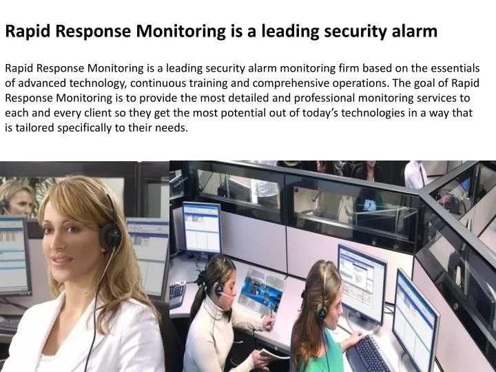 PPT - Rapid Response Monitoring is a leading security alarm PowerPoint ...
