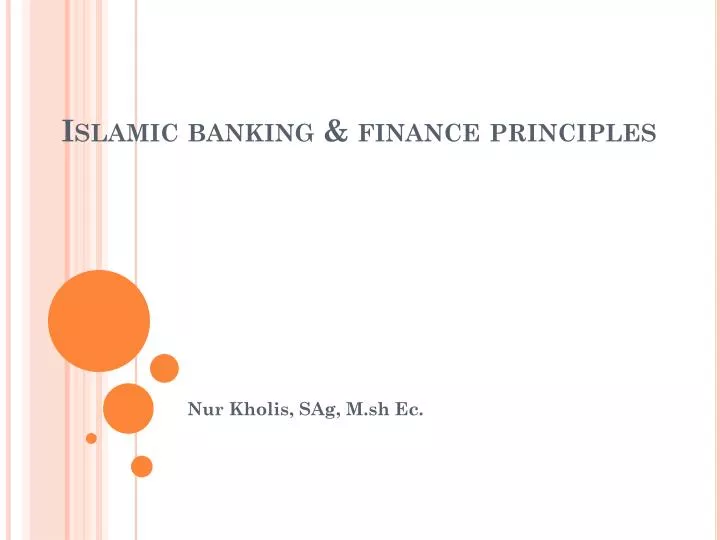 PPT - Islamic banking & finance principles PowerPoint Presentation - ID ...
