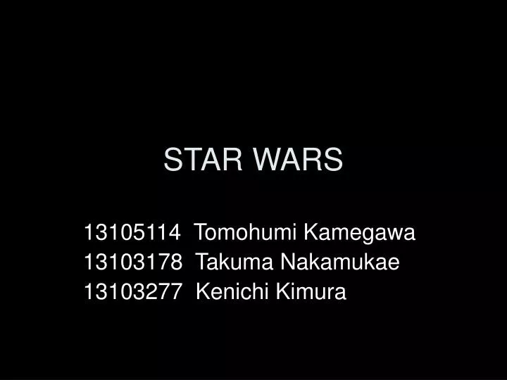 PPT - STAR WARS PowerPoint Presentation, free download - ID:4191621