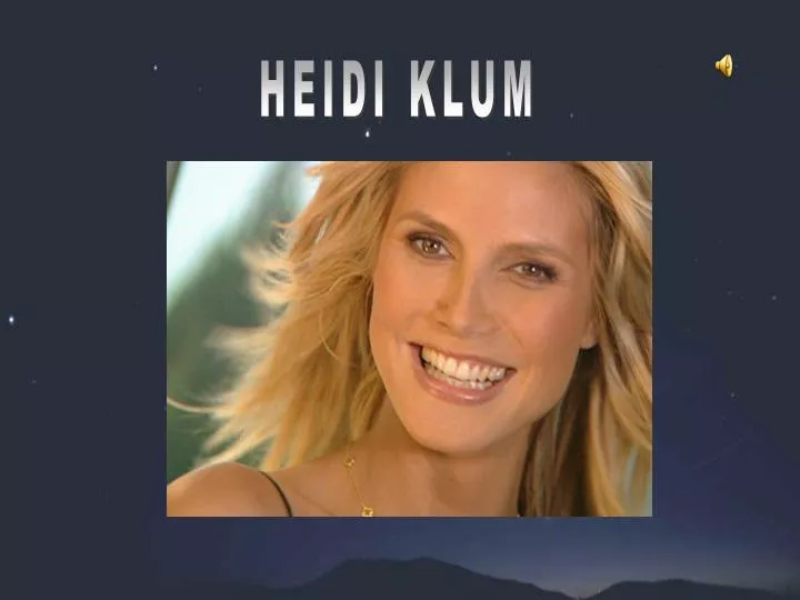 PPT - HEIDI KLUM PowerPoint Presentation, free download - ID:4191684