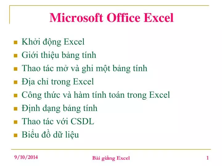 PPT - Microsoft Office Excel PowerPoint Presentation, free download ...