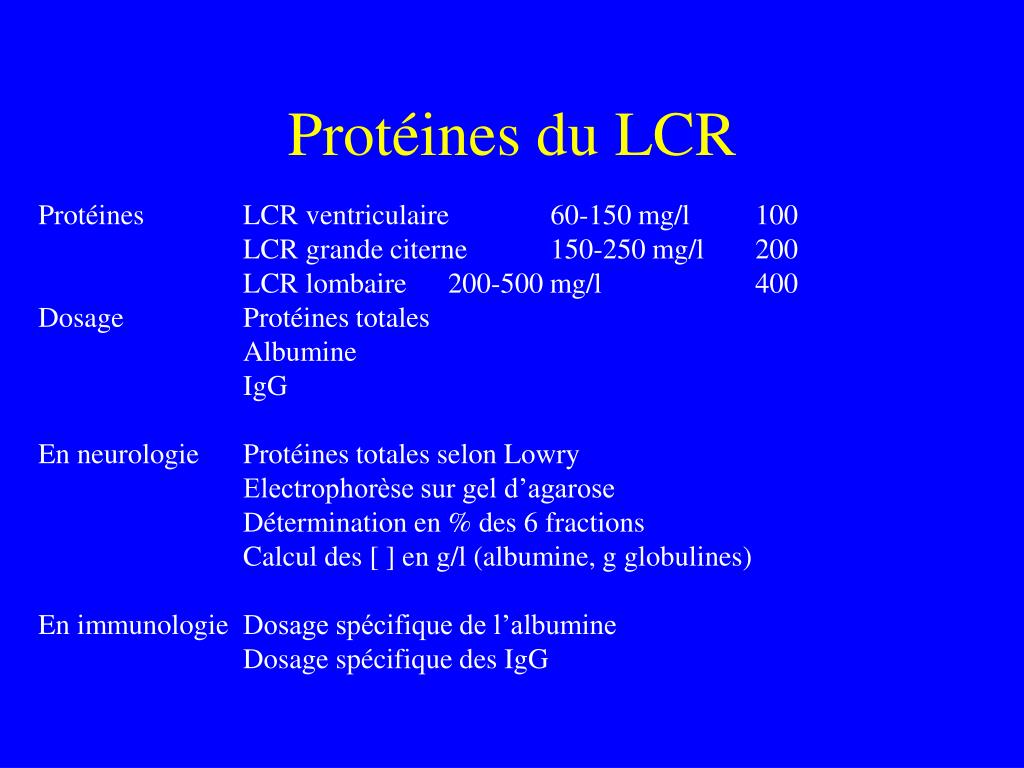 PPT - Liquide céphalo-rachidien LCR Cerebrospinal fluid CSF PowerPoint ...