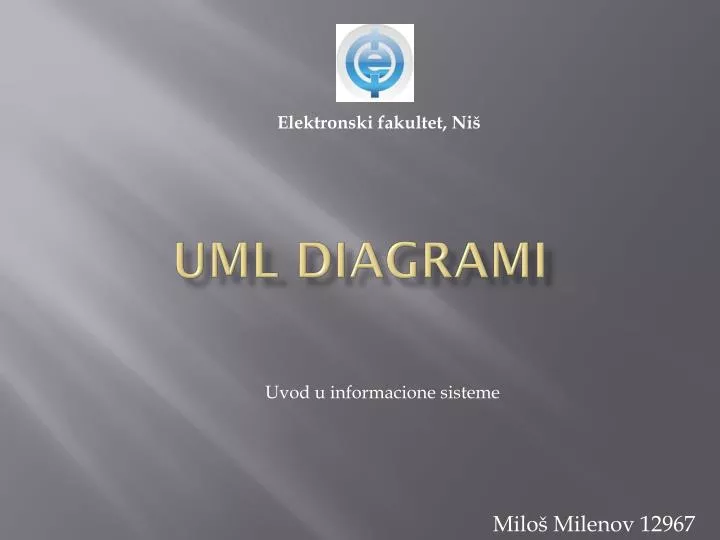 PPT - UML DIagrami PowerPoint Presentation, free download - ID:4194130