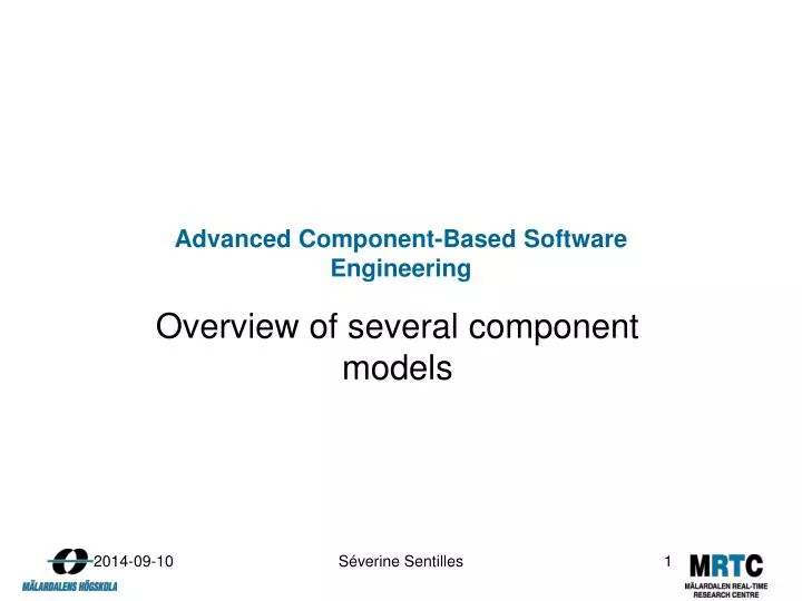 PPT - Advanced Component-Based Software Engineering PowerPoint ...