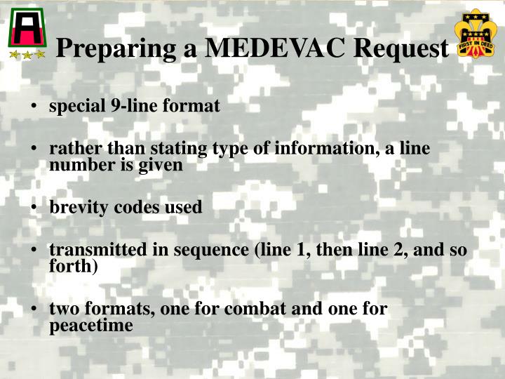 PPT - Requesting Medical Evacuation (MEDEVAC) PowerPoint Presentation ...