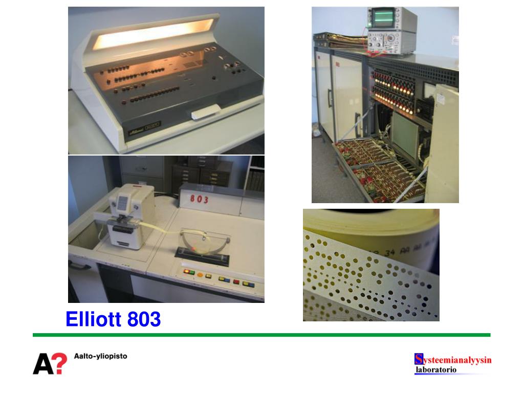 PPT - Elliott 803 A aloitti TKK:lla tietokoneajan 50 vuotta sitten ...